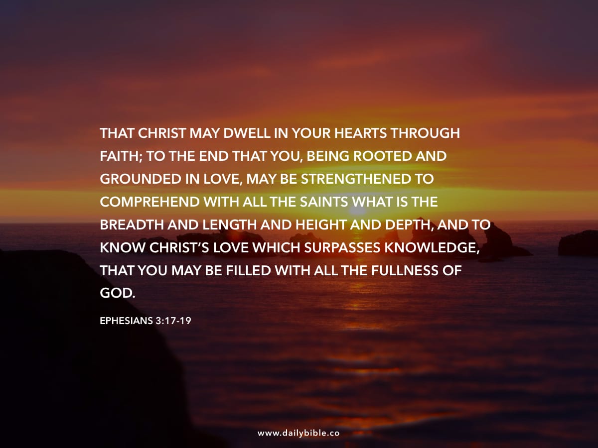Ephesians 3 17 19 Daily Bible Inspirations