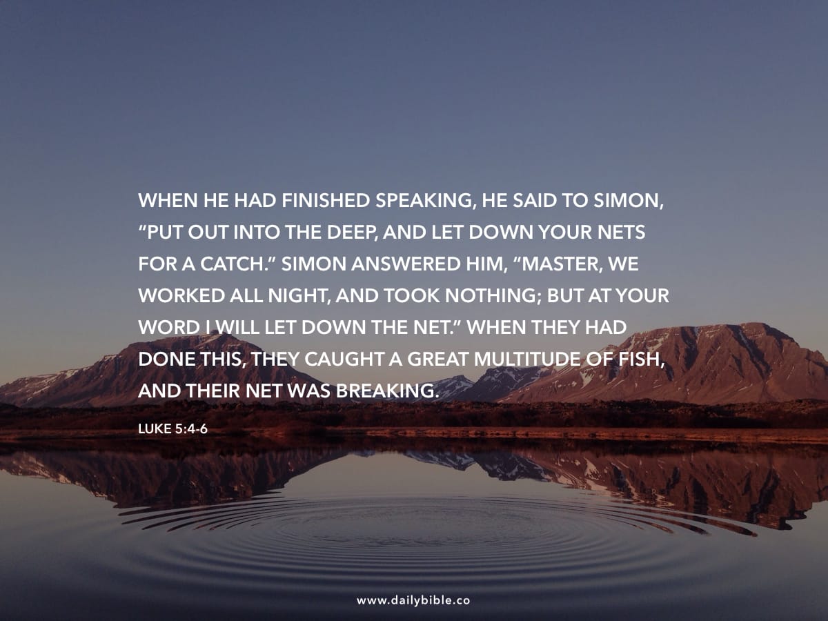 Luke 5 4 6 Daily Bible Inspirations