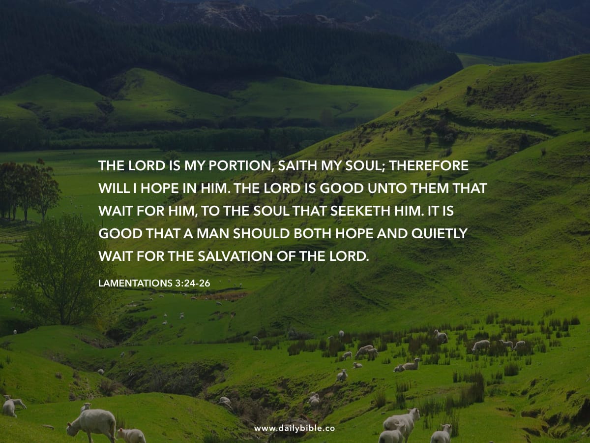 Lamentations 3 24 26 Daily Bible Inspirations