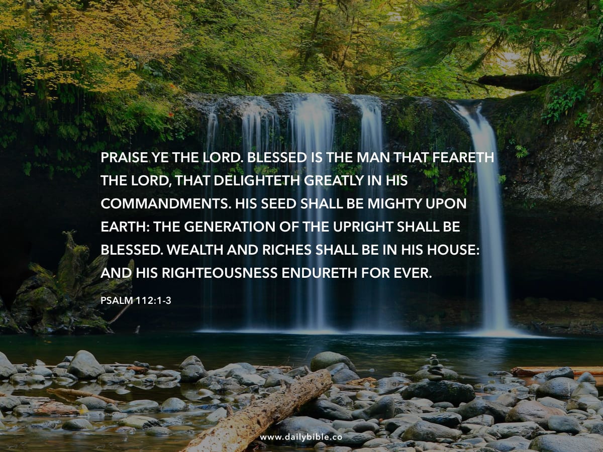 Psalm 112 1 3 Daily Bible Inspirations Psalm 112 1 3 Daily Bible Inspirations