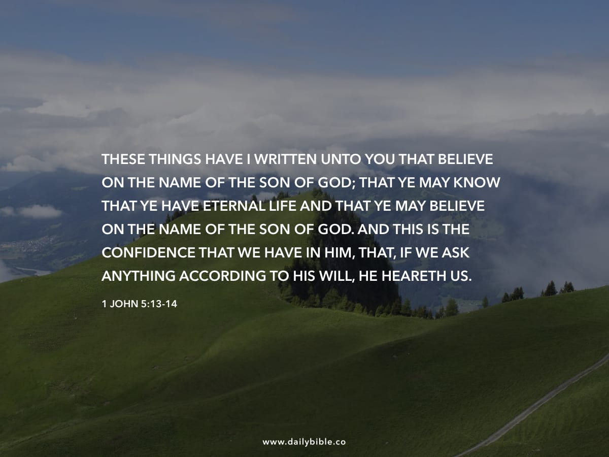1 John 5 13 14 Daily Bible Inspirations