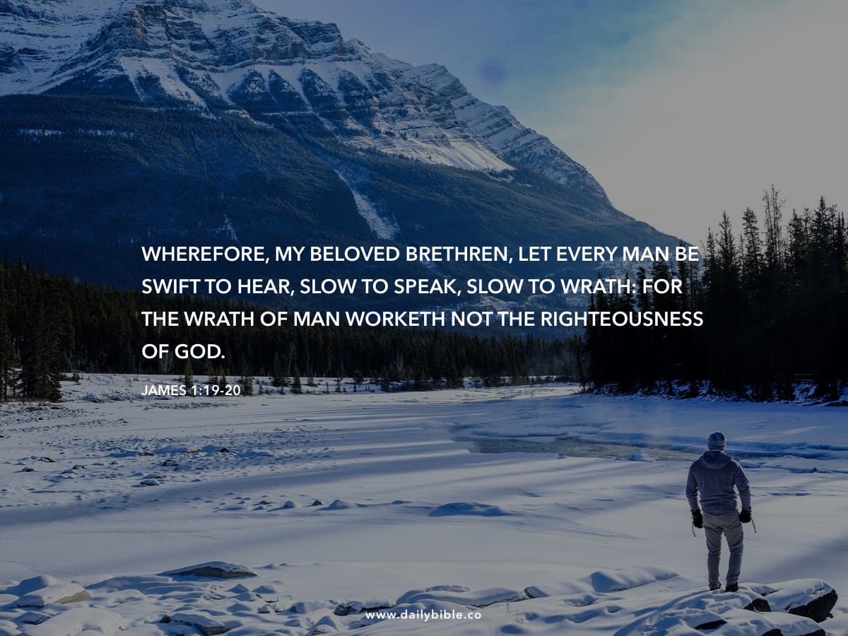 James 1 19 20 Daily Bible Inspirations