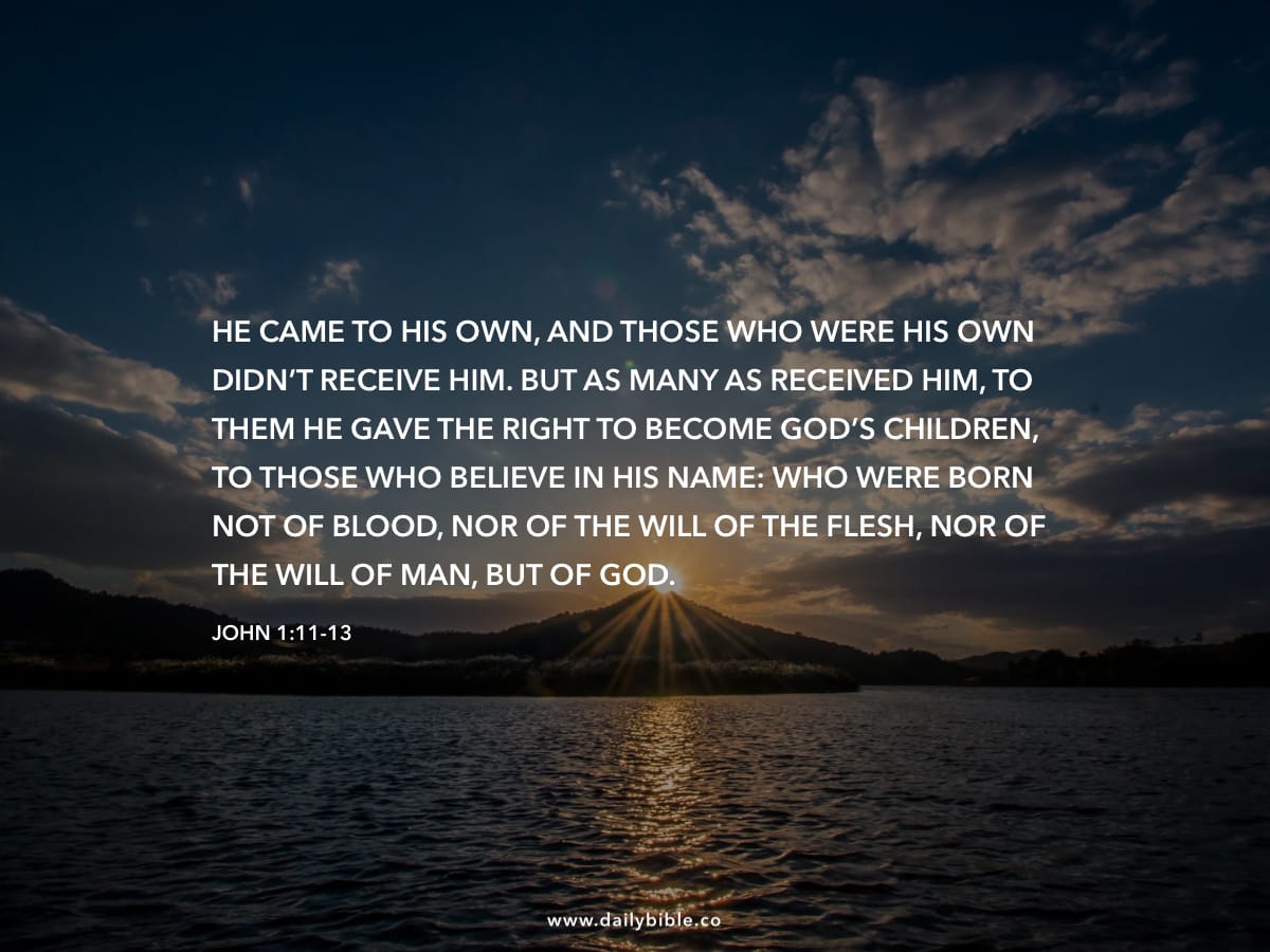 John 1 11 13 Daily Bible Inspirations