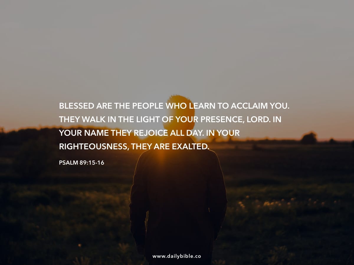Psalm 89 15 16 Daily Bible Inspirations