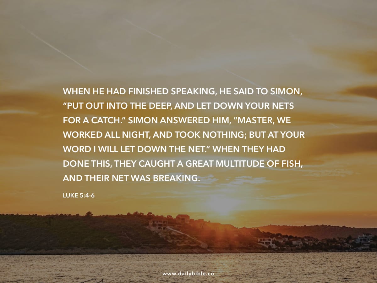 Luke 5 4 6 Daily Bible Inspirations