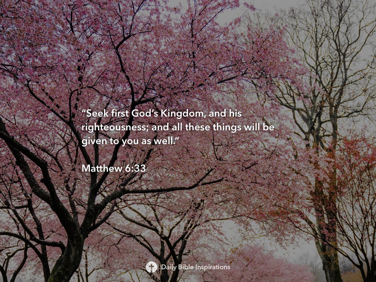 Matthew 6:33 - Daily Bible Inspirations