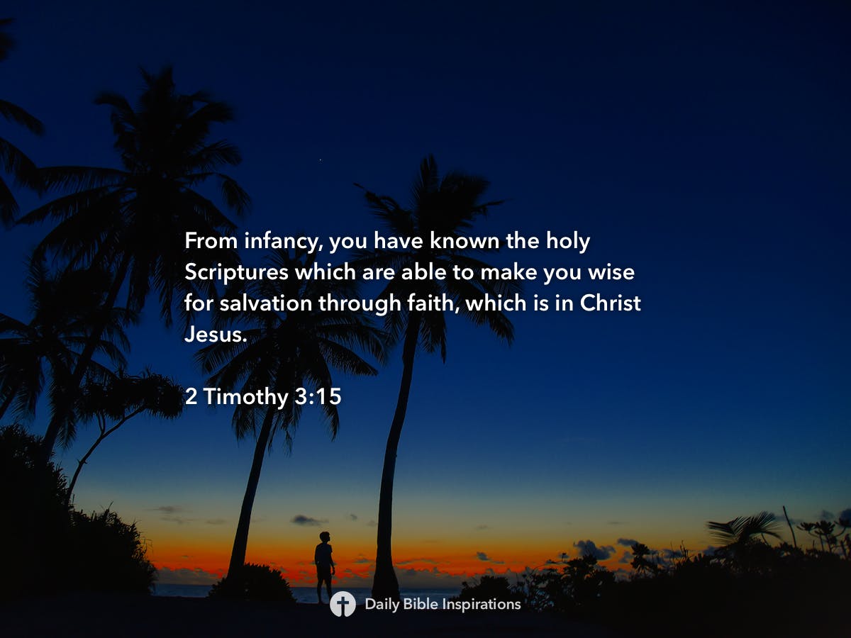 2 Timothy 3:15 - Daily Bible Inspirations