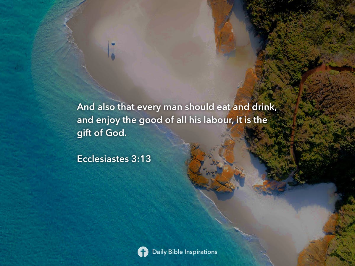 Ecclesiastes 3:13 | Daily Bible Inspirations