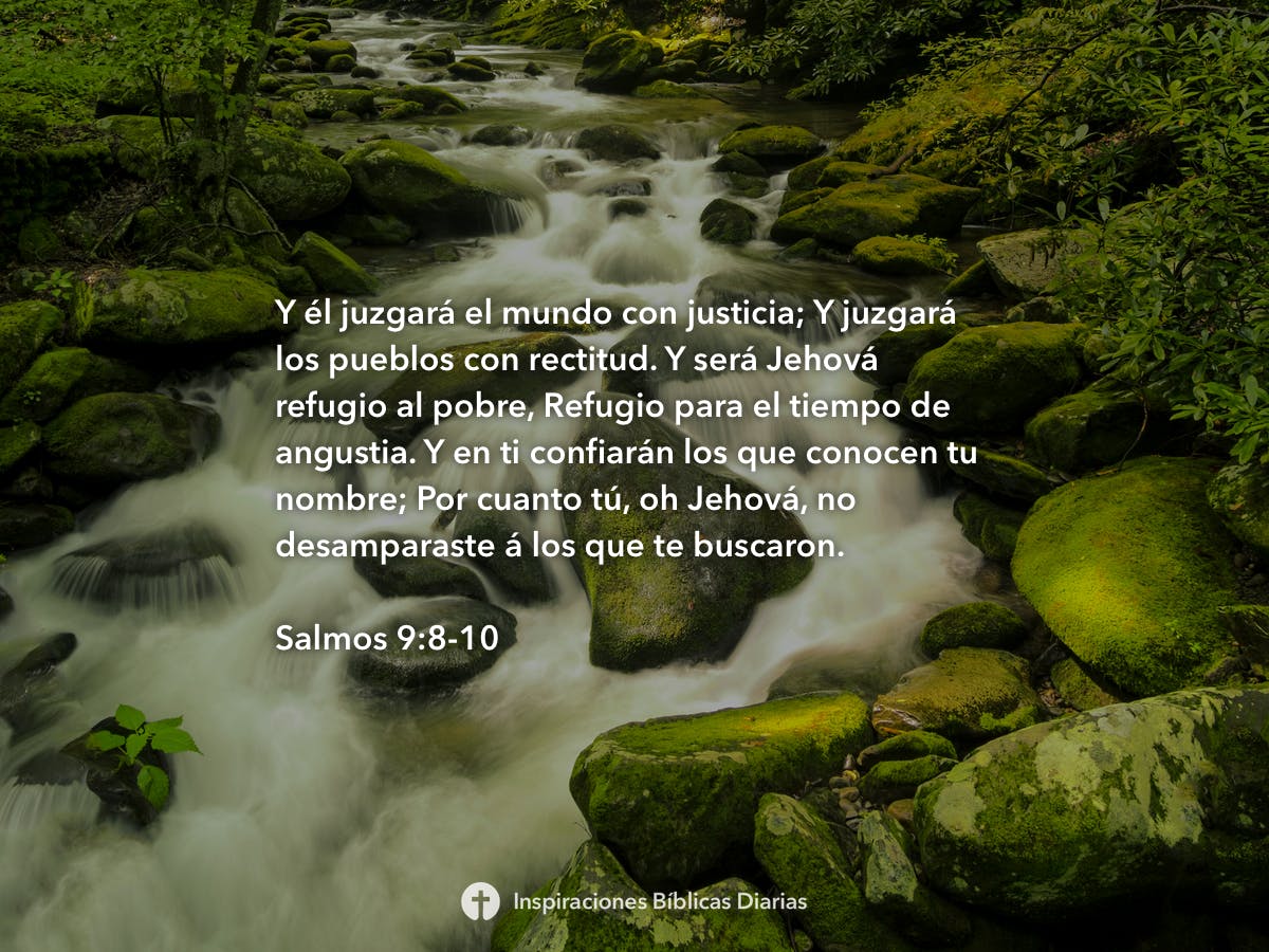 Salmos 9:8-10 - Inspiraciones Bíblicas Diarias