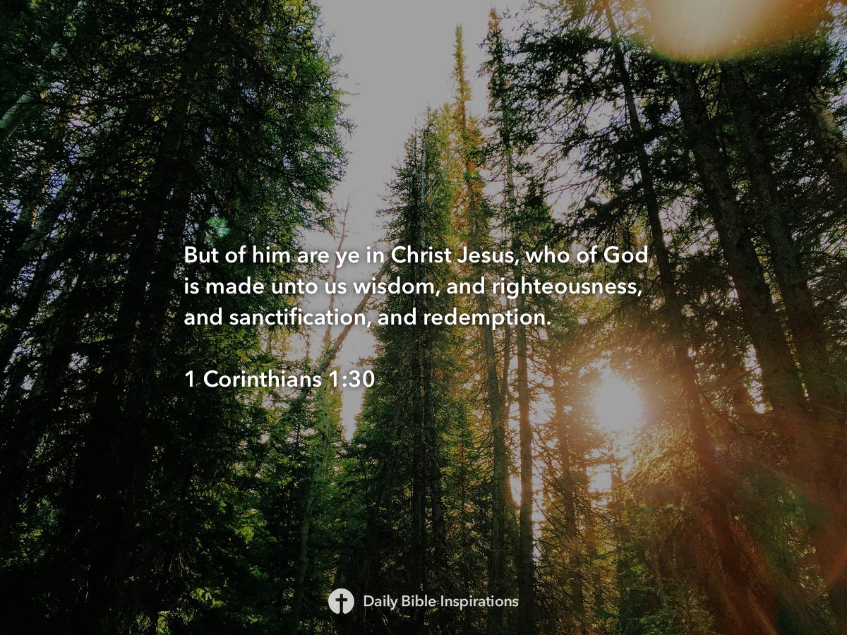 1 Corinthians 1:30 - Daily Bible Inspirations