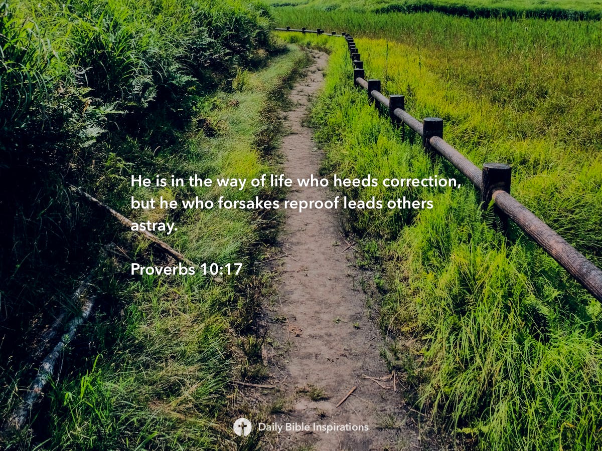 Proverbs 10:17 - Daily Bible Inspirations