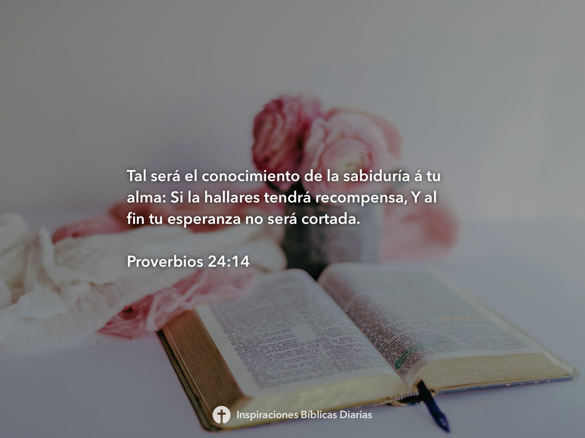 Proverbios 24:14 - Inspiraciones Bíblicas Diarias
