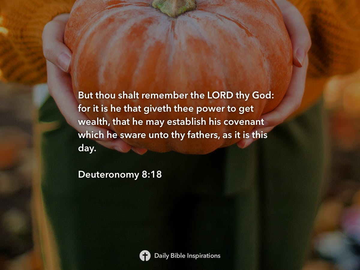 Deuteronomy 8:18 - Daily Bible Inspirations