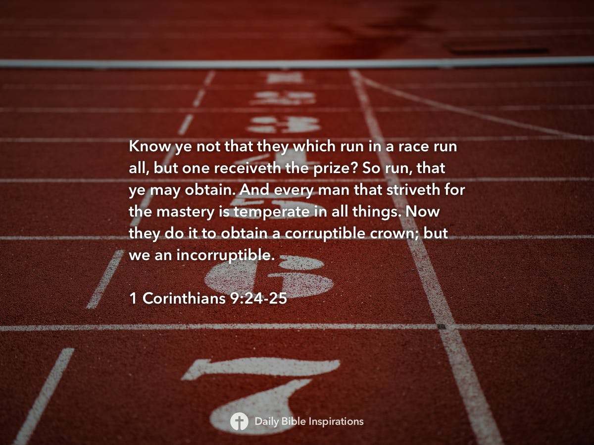 1 Corinthians 9:24-25 - Daily Bible Inspirations