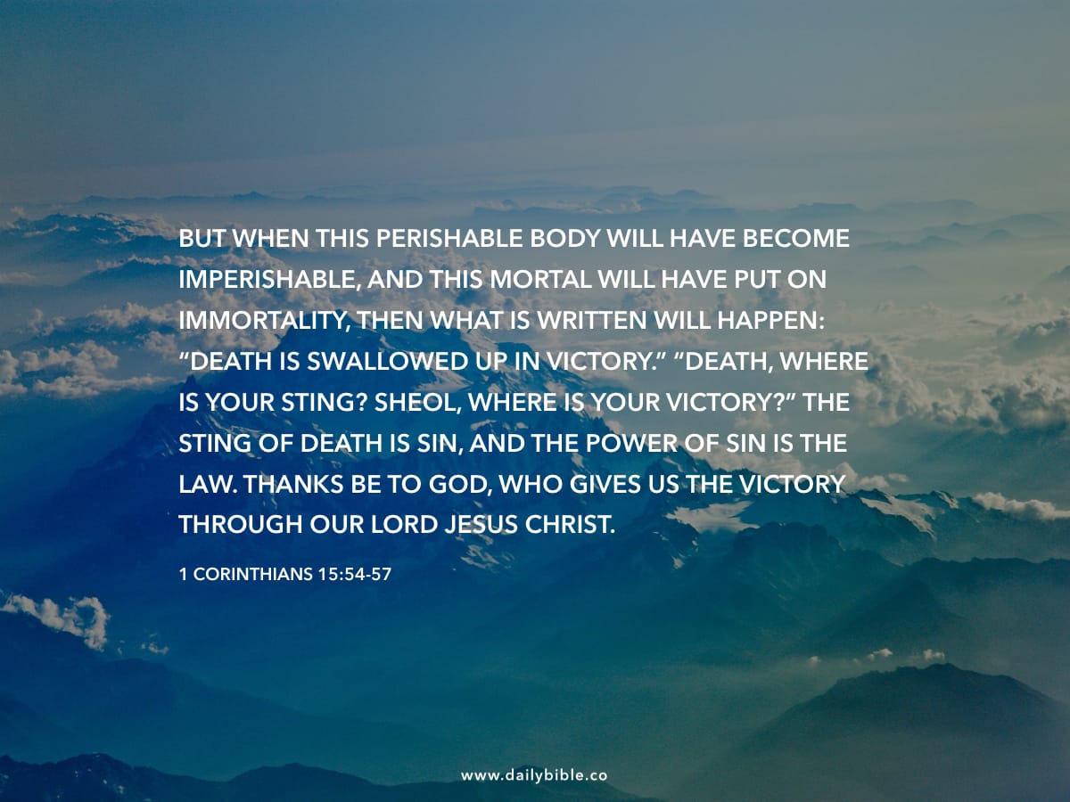 1 Corinthians 15:54-57 - Daily Bible Inspirations