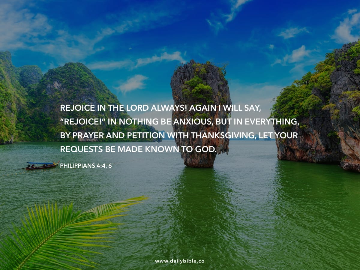 Philippians 4:4, 6 - Daily Bible Inspirations