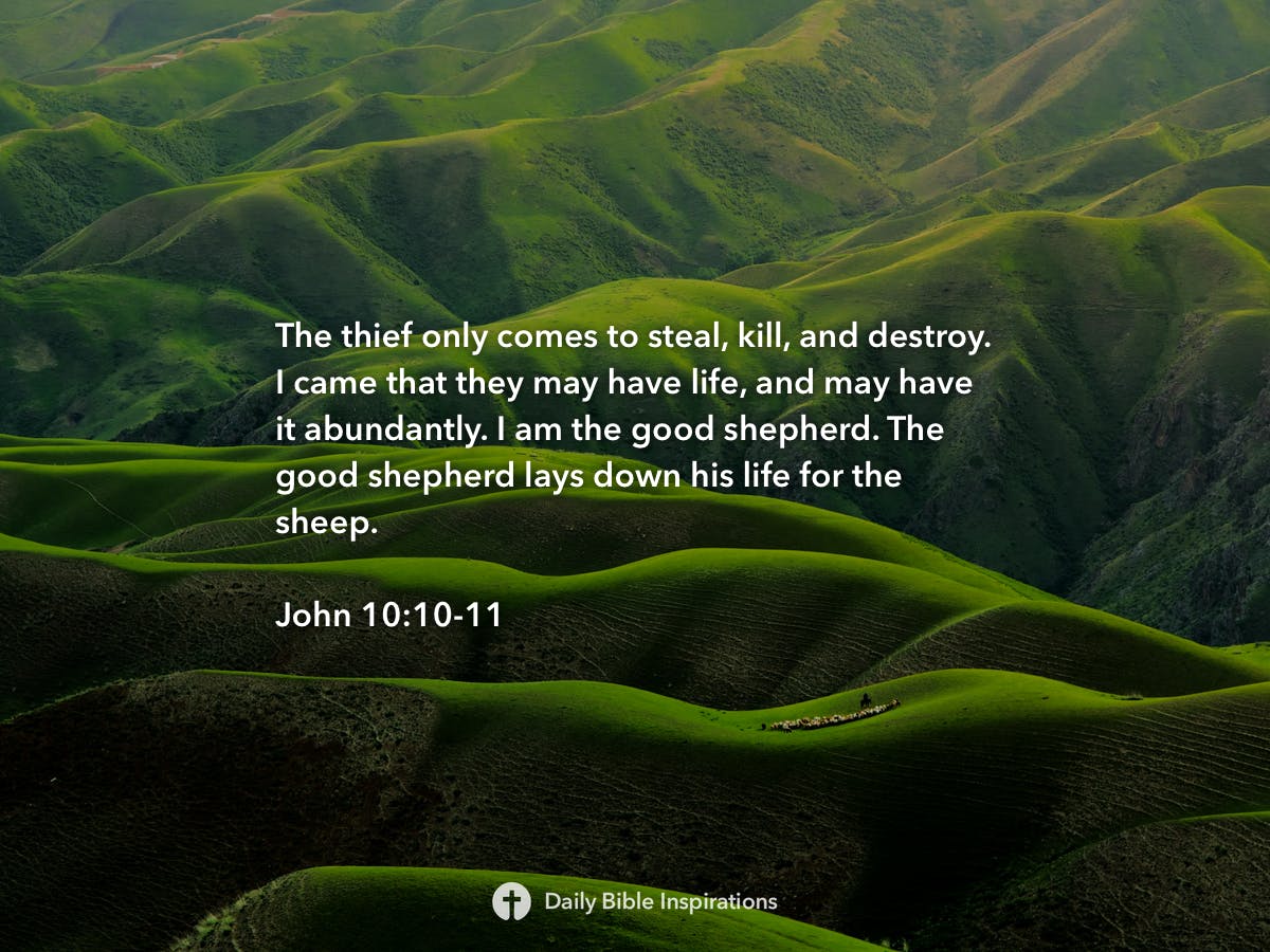 John 10:10-11 - Daily Bible Inspirations