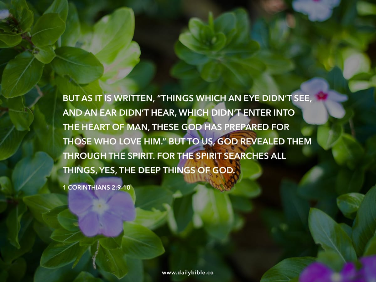 1 Corinthians 2:9-10 - Daily Bible Inspirations