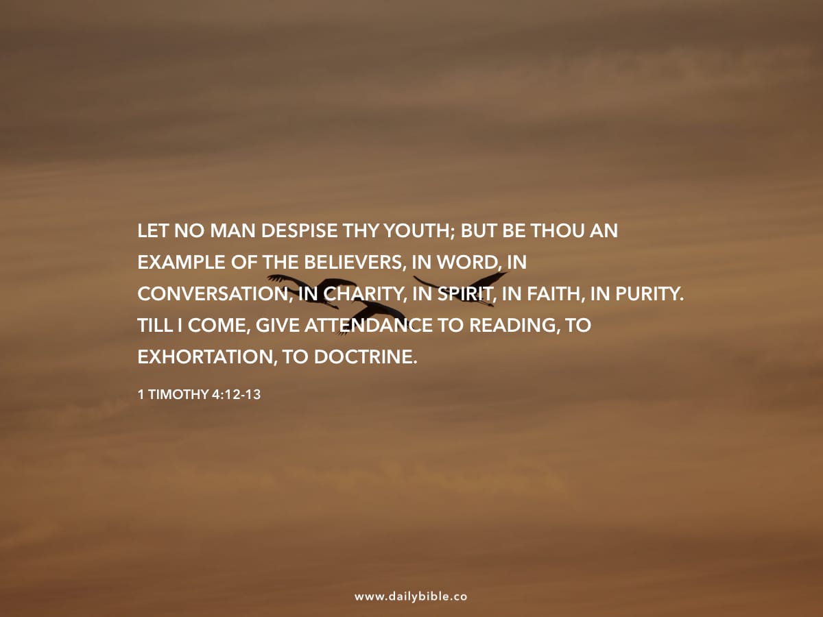 1 Timothy 4:12-13 - Daily Bible Inspirations