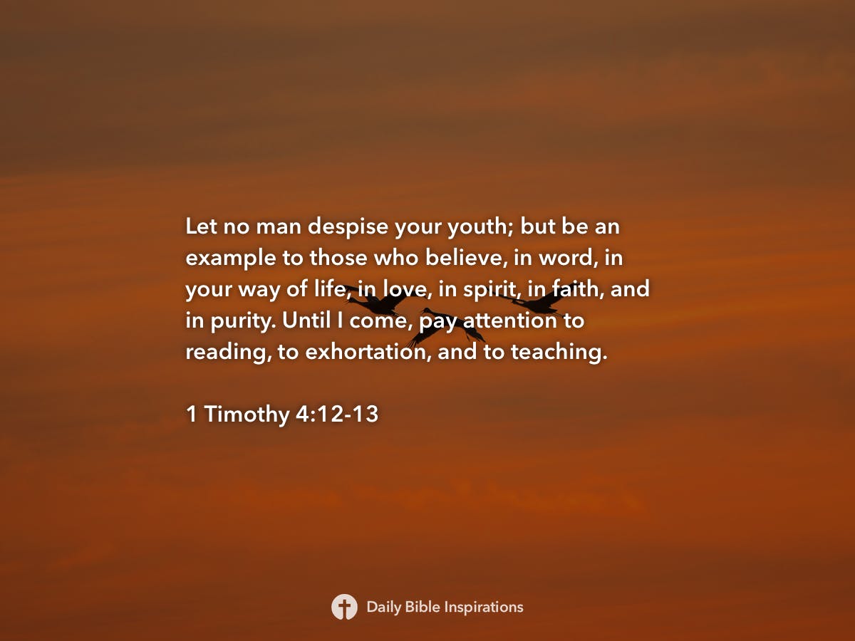 1 Timothy 4:12-13 | Daily Bible Inspirations