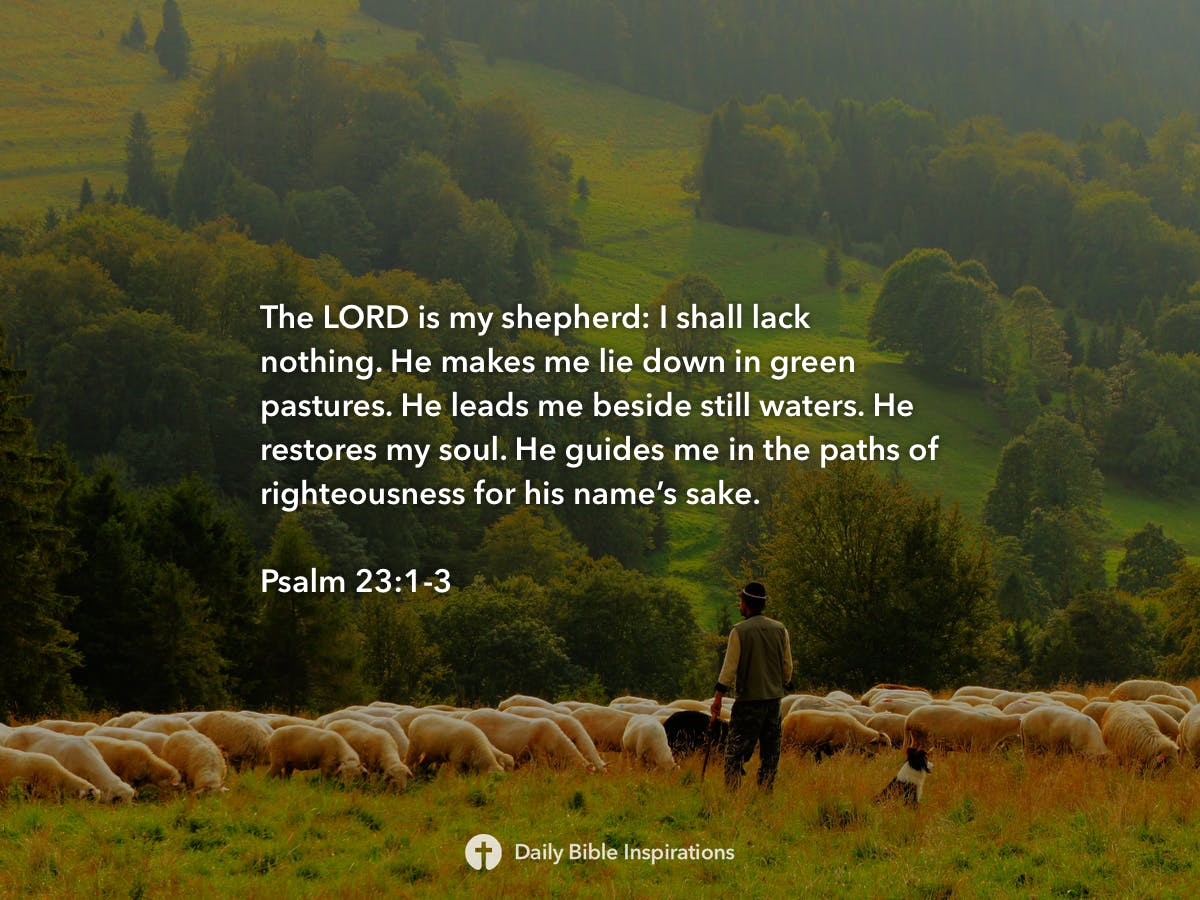 Psalm 23:1-3 - Daily Bible Inspirations