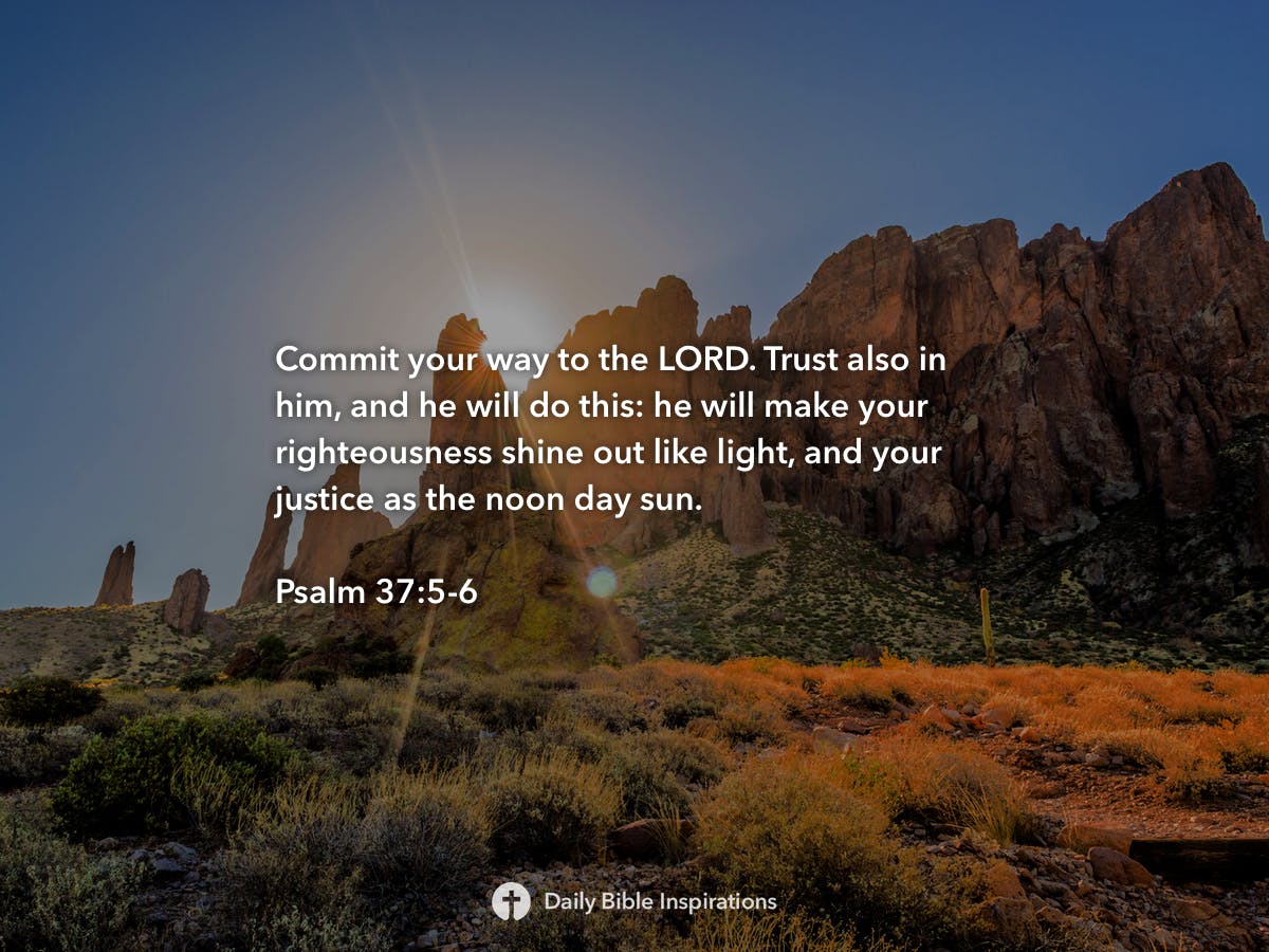 Psalm 37:5-6 - Daily Bible Inspirations