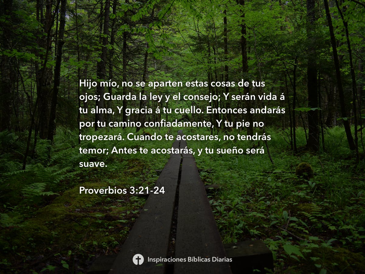 Proverbios 3:21-24 | Inspiraciones Bíblicas Diarias
