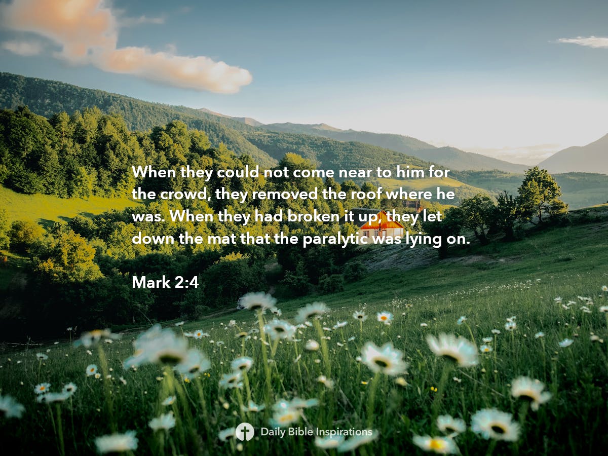 Mark 2:4 - Bible Inspirations