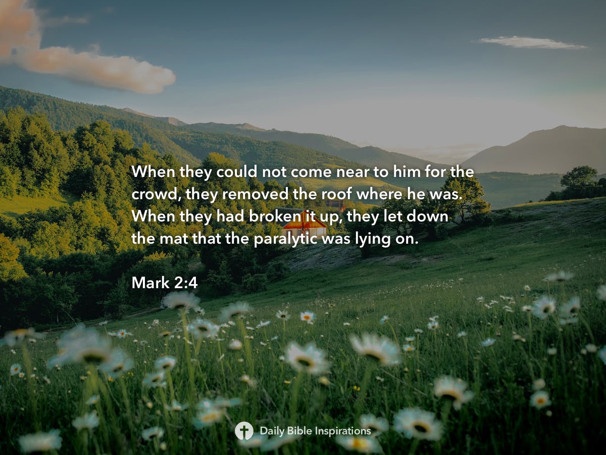 Mark 2:4 - Daily Bible Inspirations