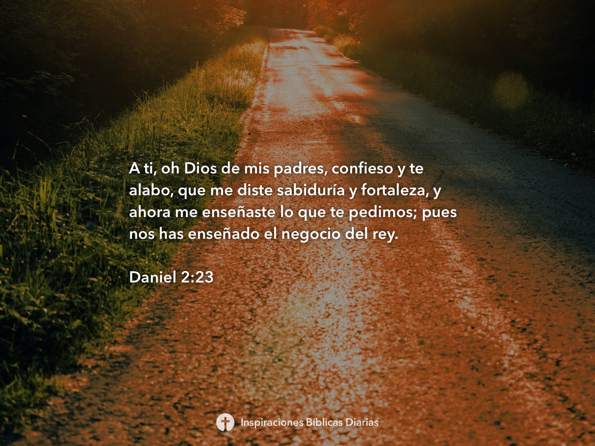 Daniel 2:23 - Inspiraciones Bíblicas Diarias