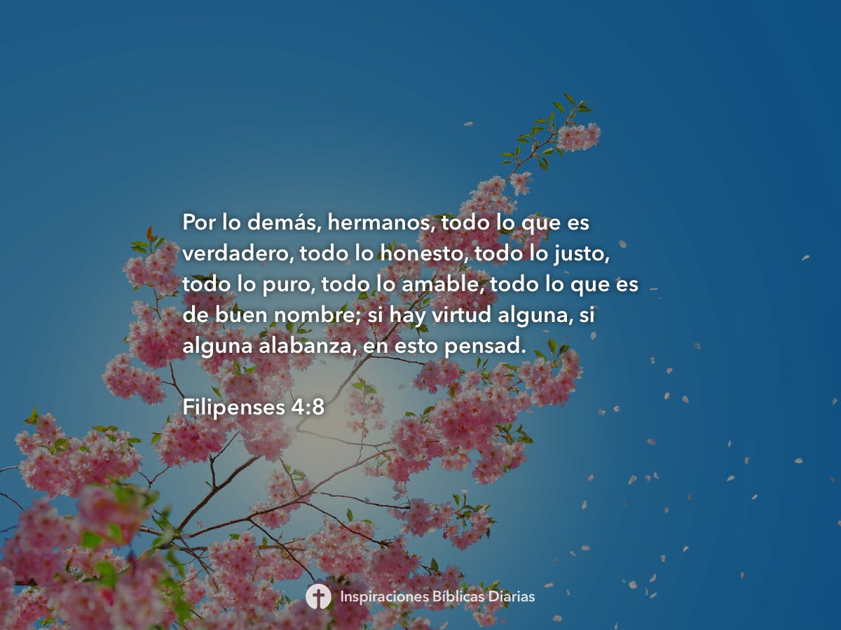Filipenses 4:8 - Inspiraciones Bíblicas Diarias