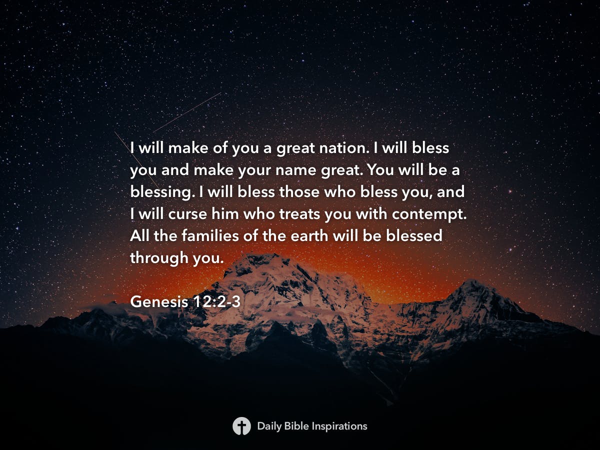 Genesis 12:2-3 - Daily Bible Inspirations