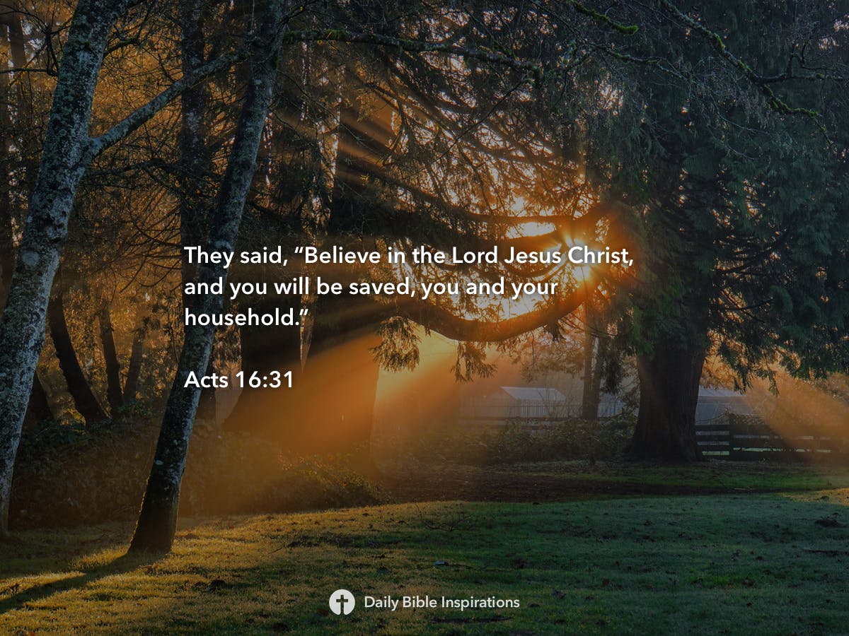Acts 16 31 Daily Bible Inspirations