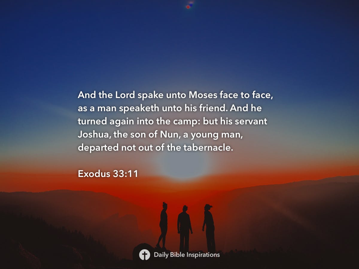 Exodus 33 11 Daily Bible Inspirations