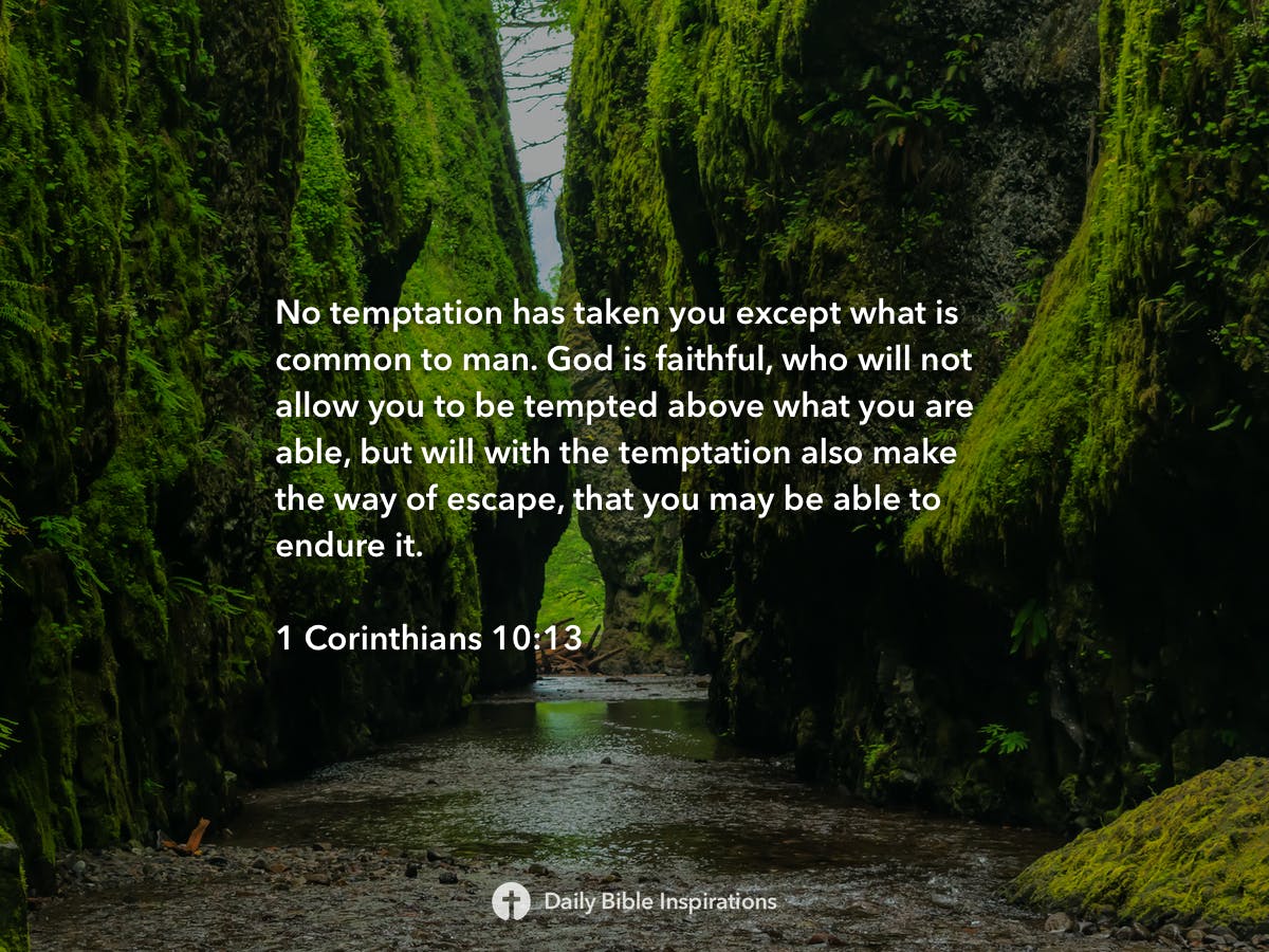 1 Corinthians 10:13 - Daily Bible Inspirations