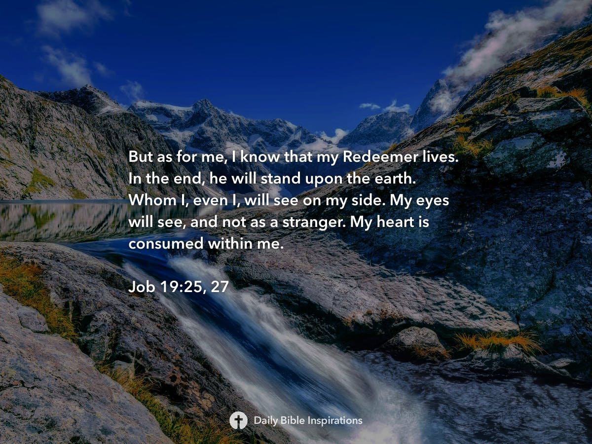 Job 19:25, 27 | Daily Bible Inspirations