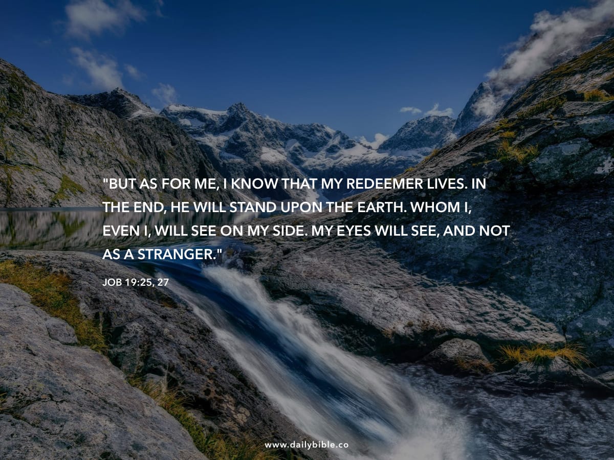 Job 19:25, 27 - Daily Bible Inspirations