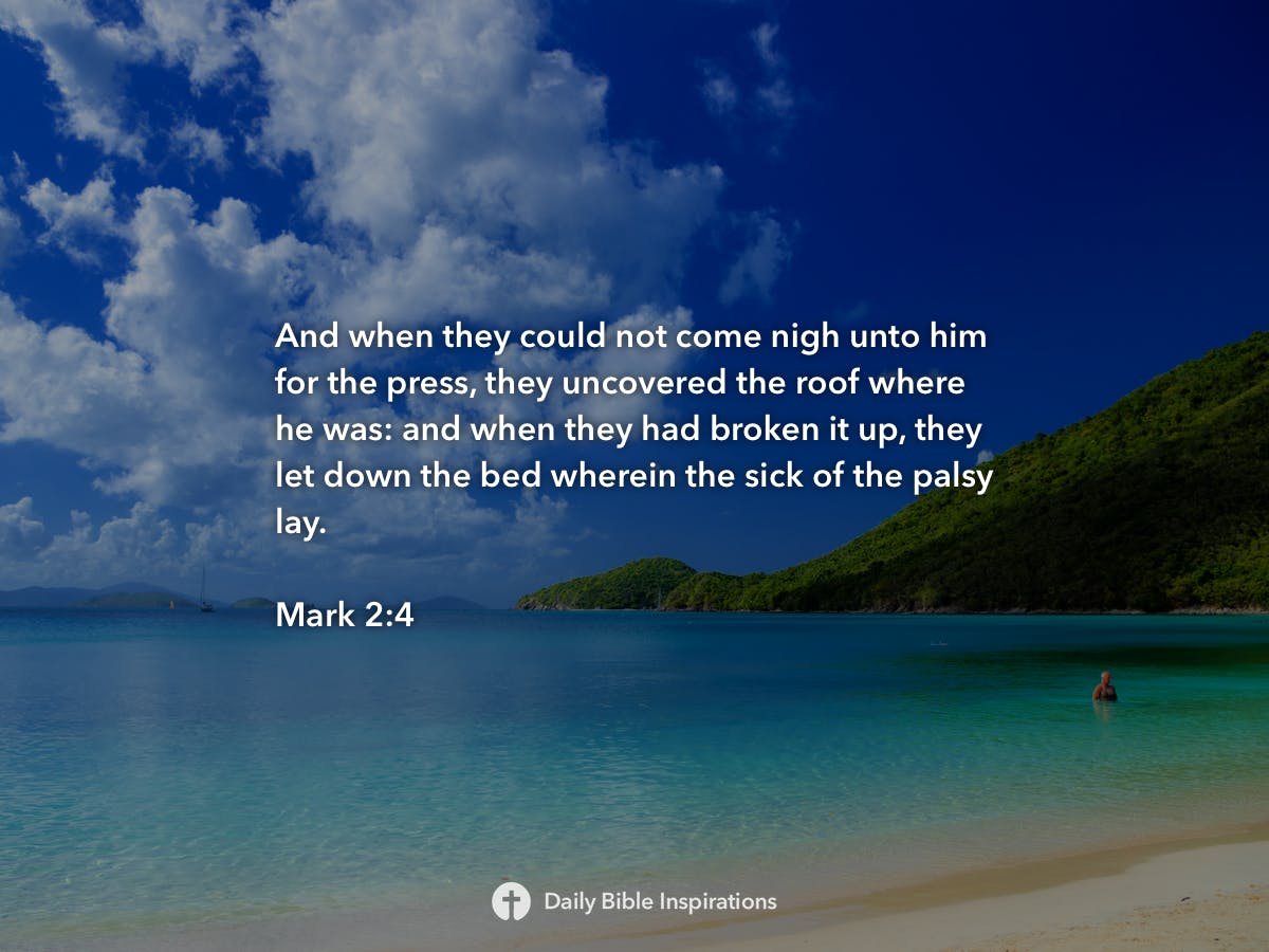 Mark 2:4 - Daily Bible Inspirations