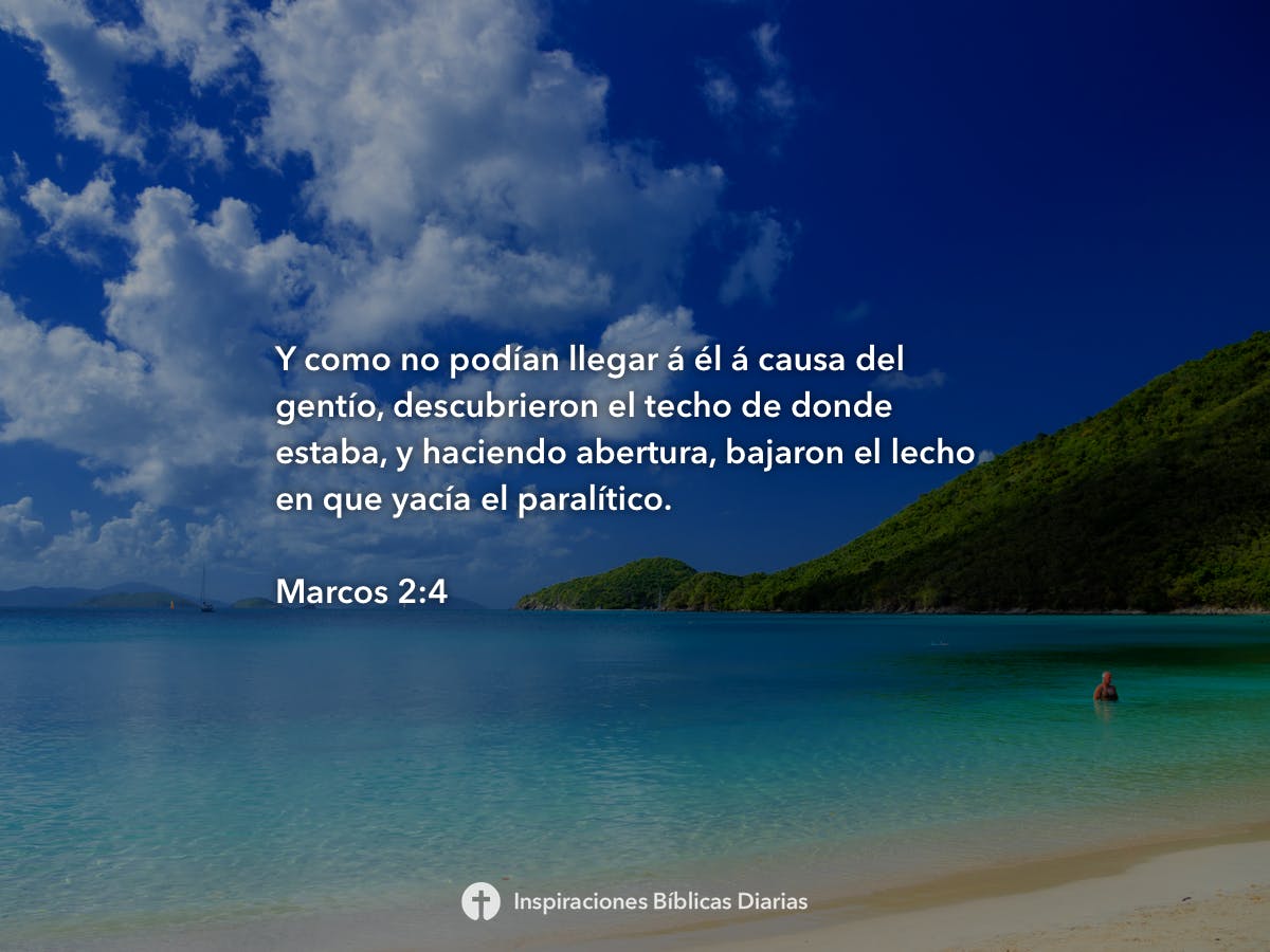 Marcos 2:4 | Inspiraciones Bíblicas Diarias
