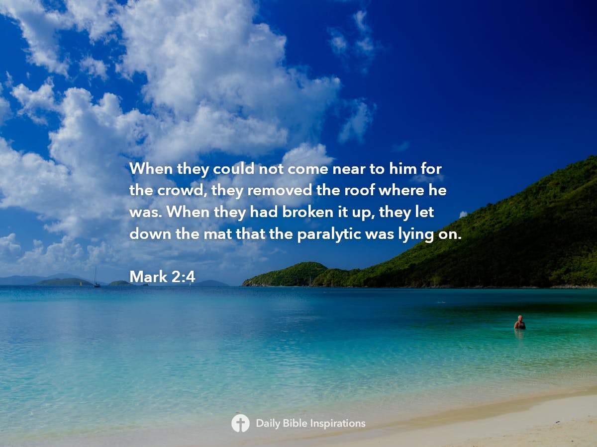 Mark 2:4 - Bible Inspirations