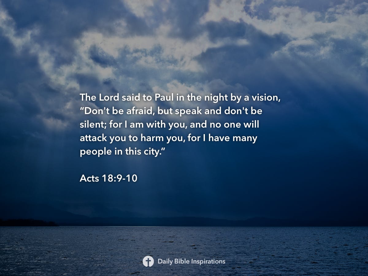 Acts 18 9 10 Daily Bible Inspirations