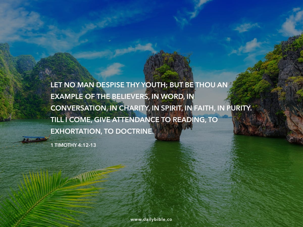 1 Timothy 4:12-13 - Daily Bible Inspirations