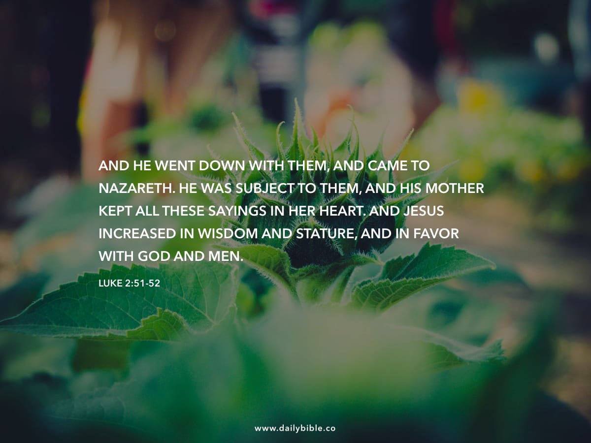 Luke 2:51-52 - Daily Bible Inspirations