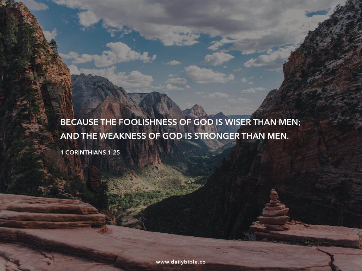 1 Corinthians 1:25 - Daily Bible Inspirations