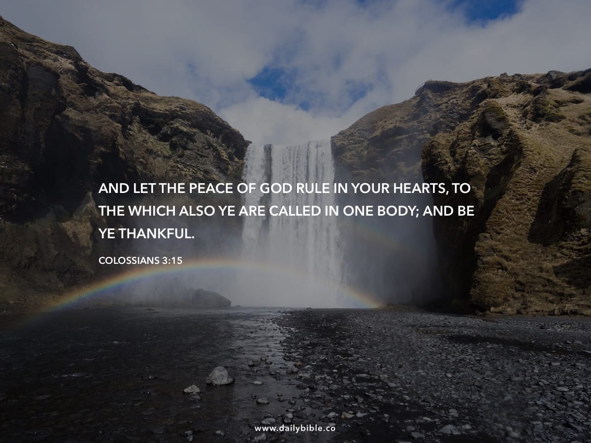 Colossians 3:15 - Daily Bible Inspirations