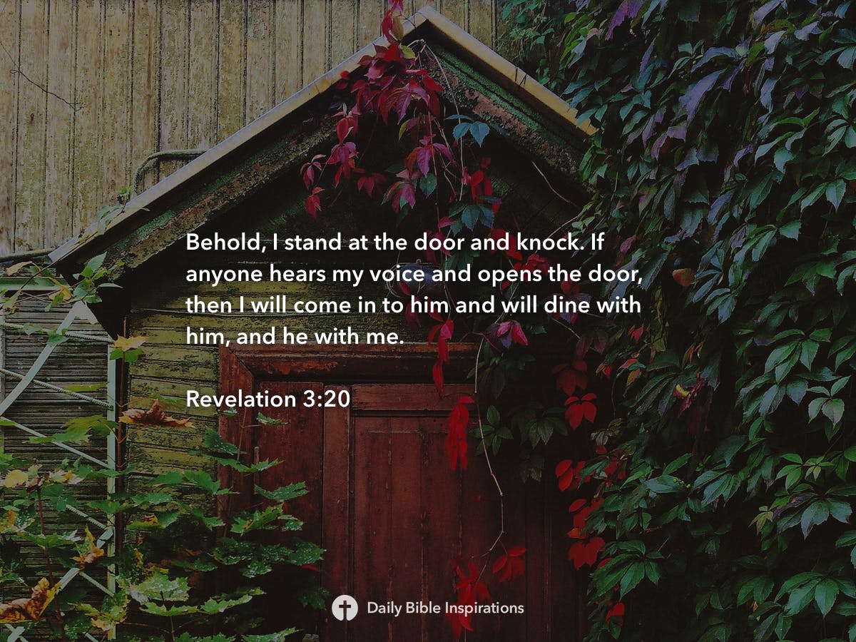 Revelation 3:20 - Daily Bible Inspirations