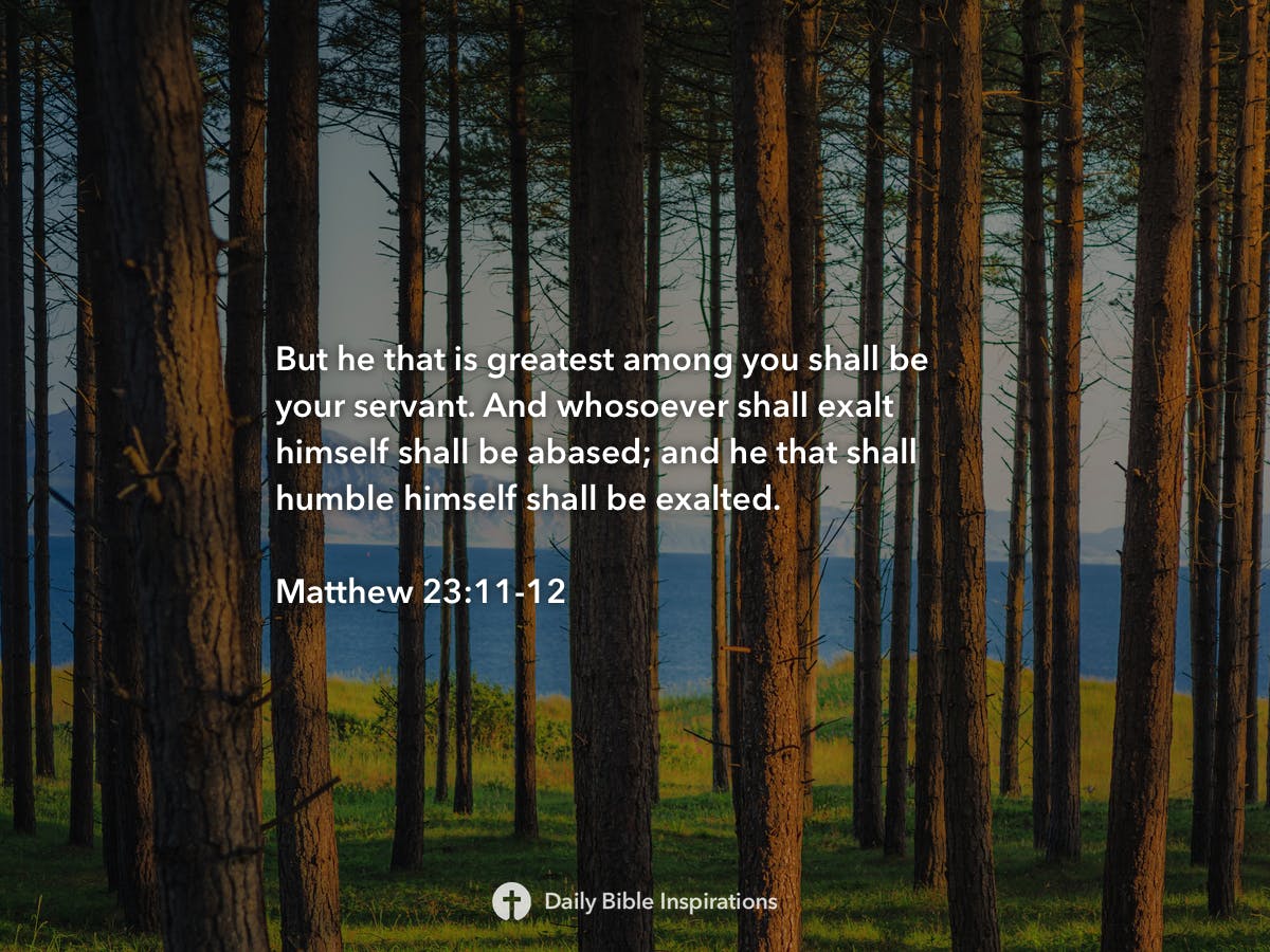 Matthew 23:11-12 - Daily Bible Inspirations