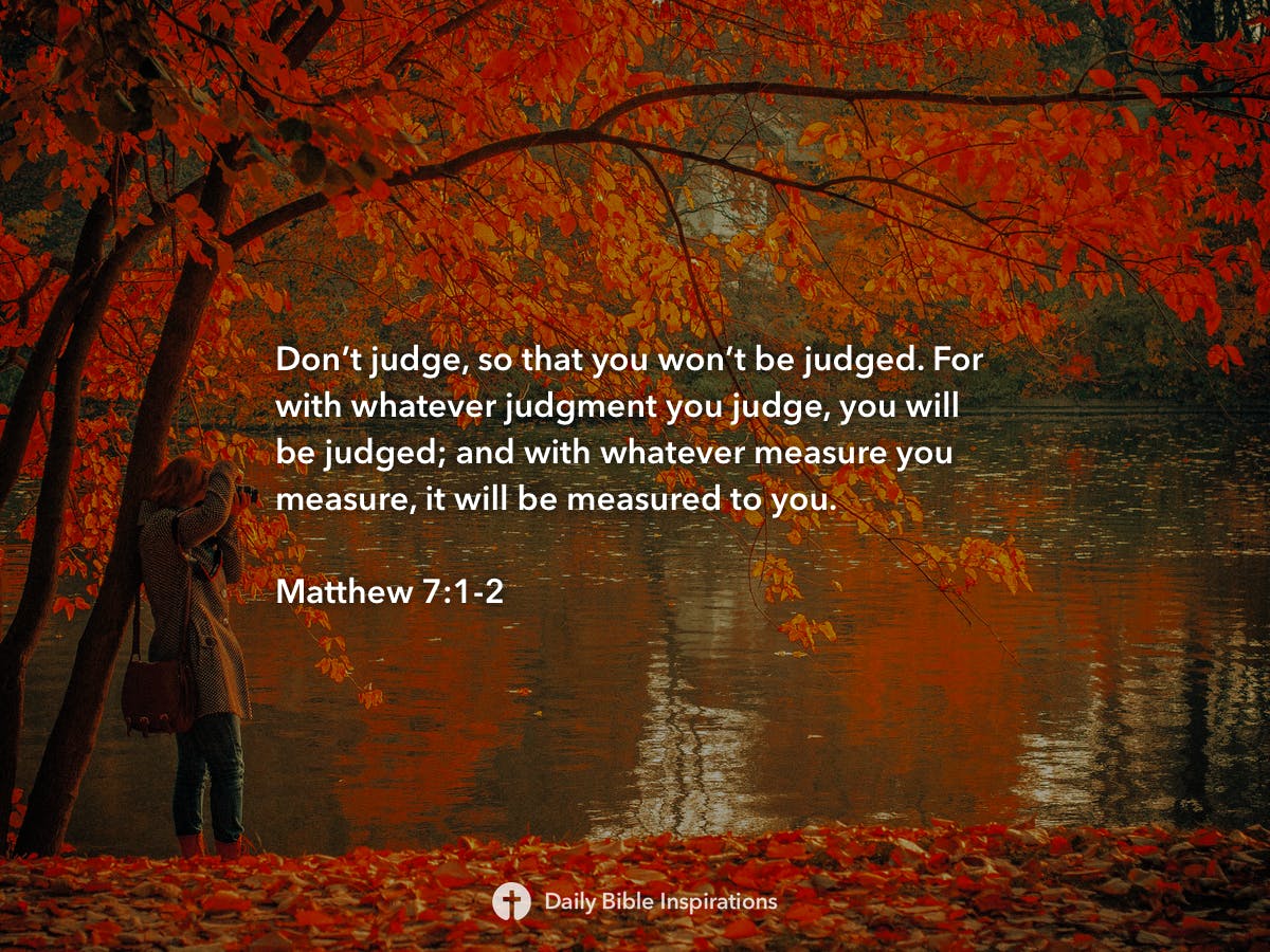 Matthew 7:1-2 | Daily Bible Inspirations