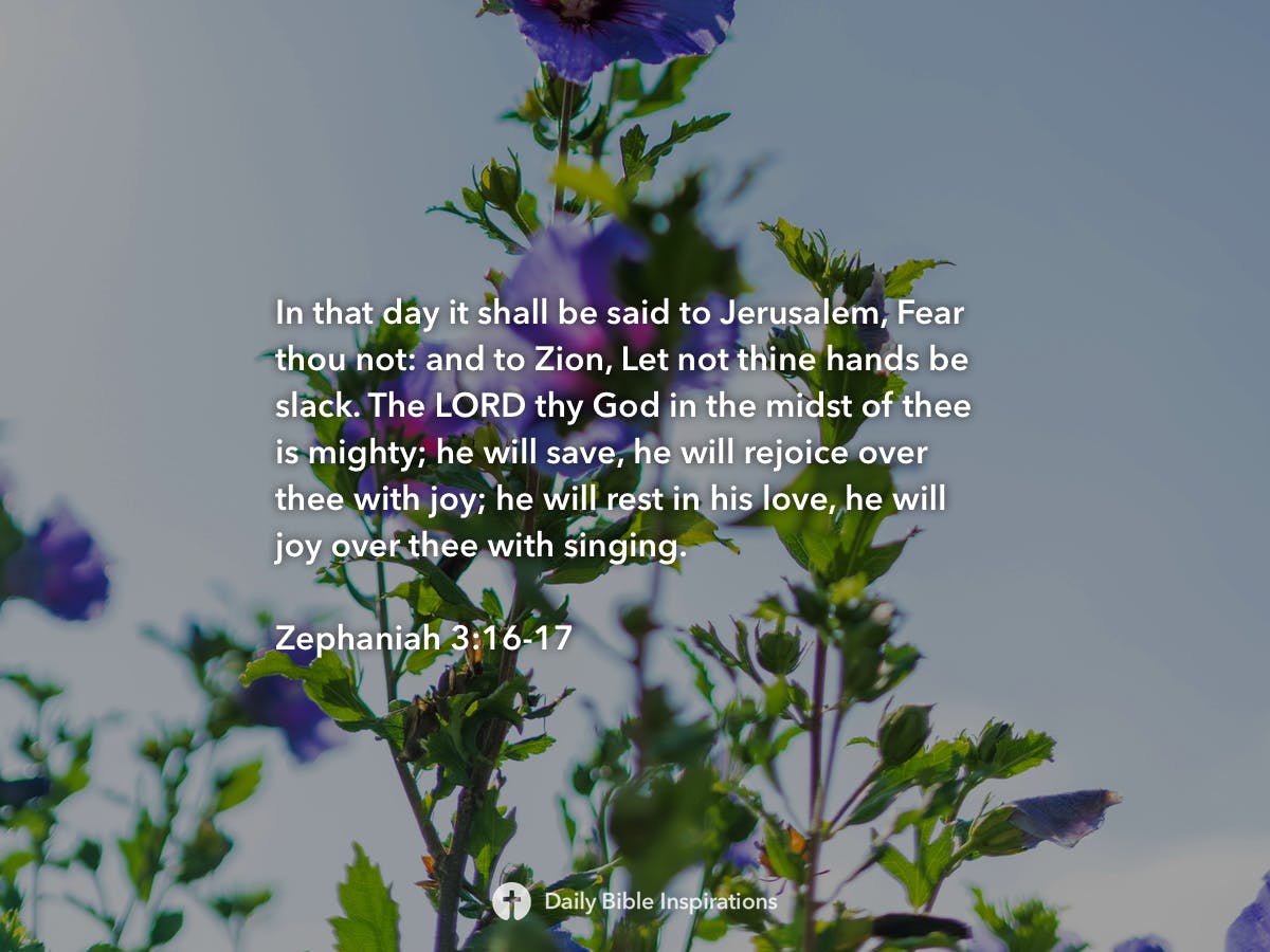 Zephaniah 3:16-17 | Daily Bible Inspirations