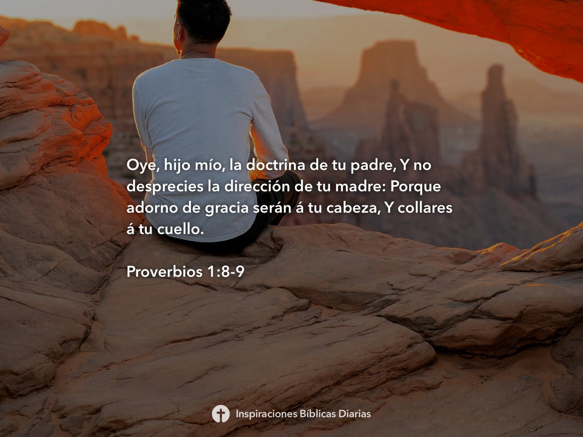 Proverbios 1:8-9 - Inspiraciones Bíblicas Diarias